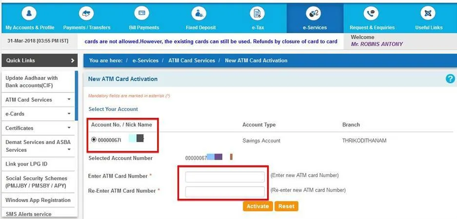 How to activate SBI Debit Card for Online Transactions [2025]