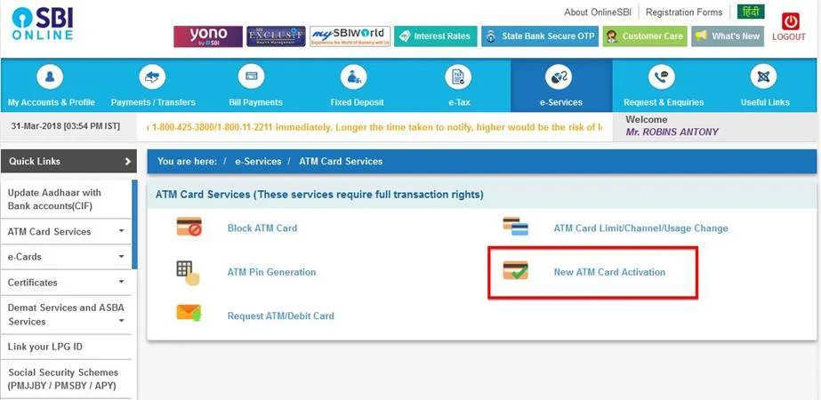 How to activate SBI Debit Card for Online Transactions [2025]
