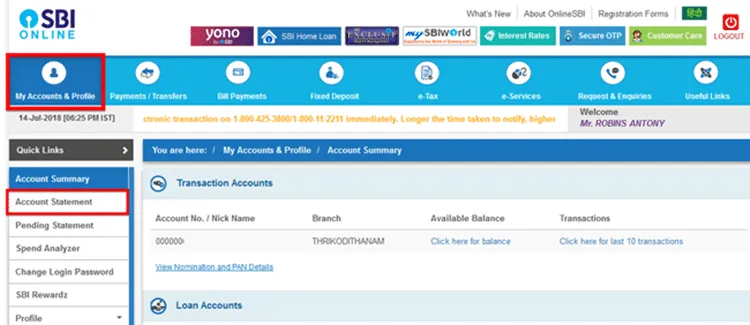 Bank statement SBI [2024] | Download SBI account Statement online