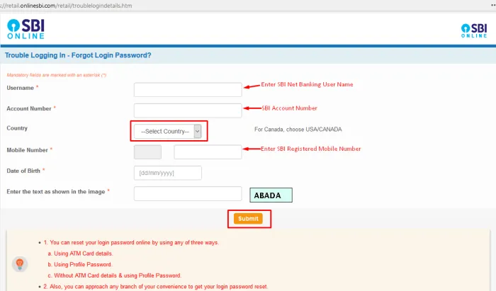 How to reset login password in SBI | Step By Step Process [2025]
