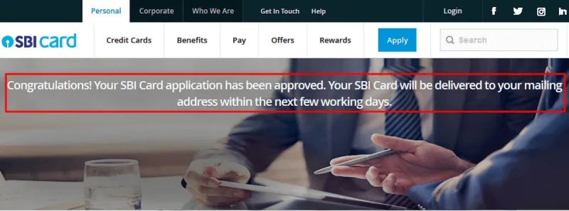 SBI Credit card Status checking | sbi credit card Track