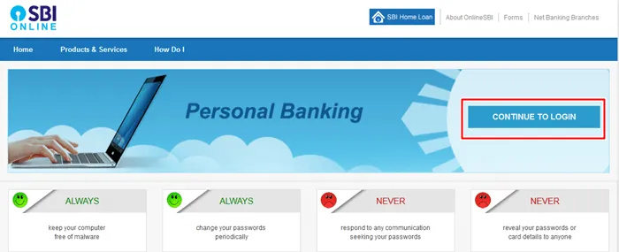 SBI Internet Banking Registration through Online | SBI Net Banking