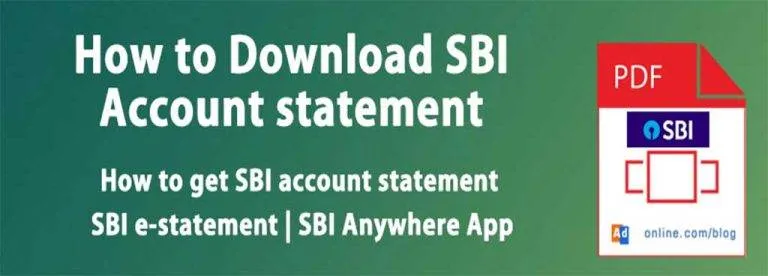 Bank statement SBI [2024] | Download SBI account Statement online